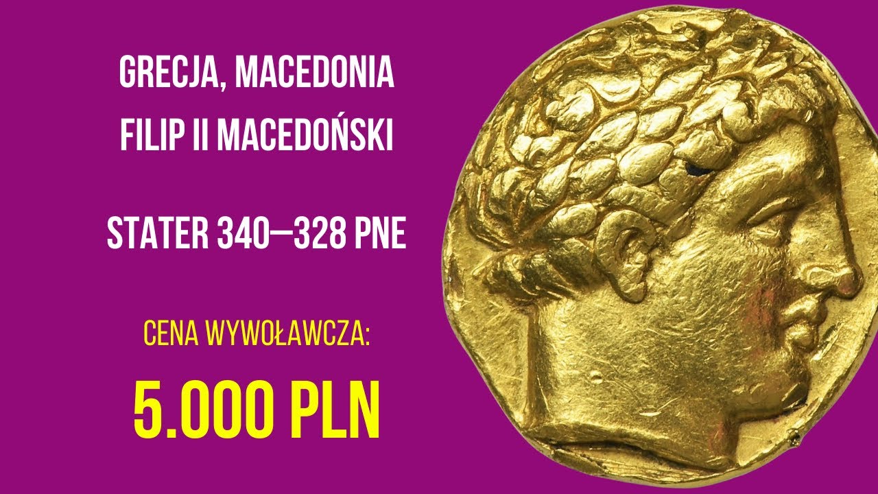 Grecja, Macedonia, Filip II Macedoński, Stater - YouTube