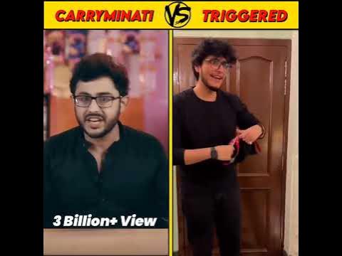 Carryminati VS Triggered Insaan | Carryminati #shorts - YouTube