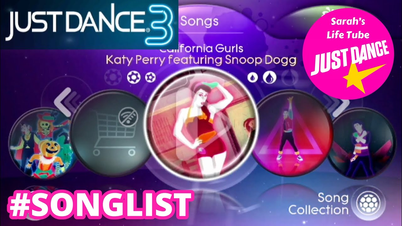 Just Dance 3 Songlist - YouTube
