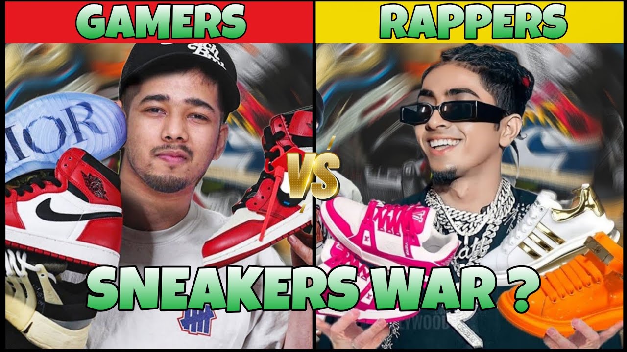 GAMERS vs RAPPERS ... WHO GOT THE MOST EXPENSIVE SNEAKERS COLLECTION ...