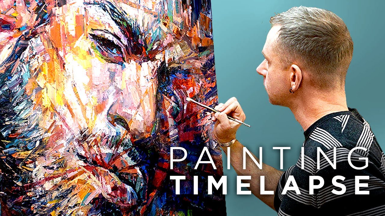Process Time Lapse | Expressive Oil Painting Male Portrait - YouTube