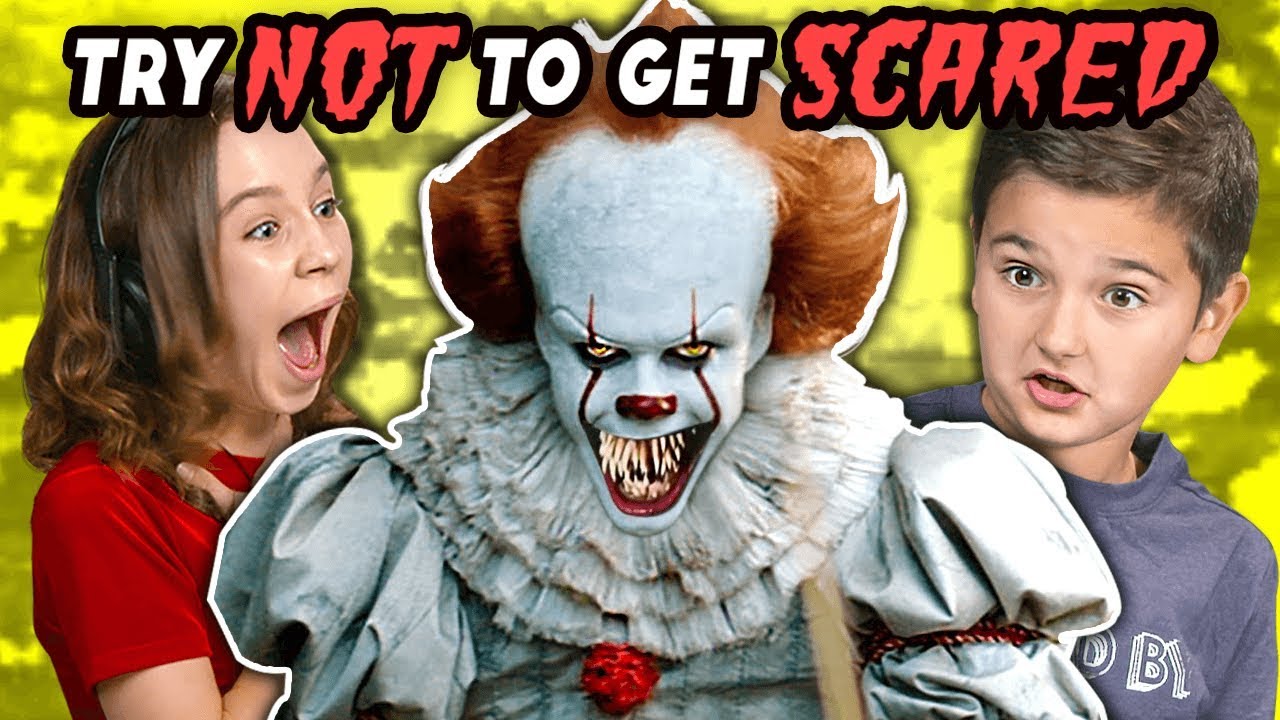 Kids React To Try Not To Get Scared Challenge - YouTube