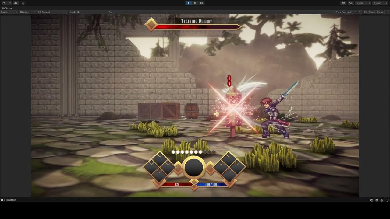 [Unity] Indie 2.5d RPG Early Battle Action Test - YouTube