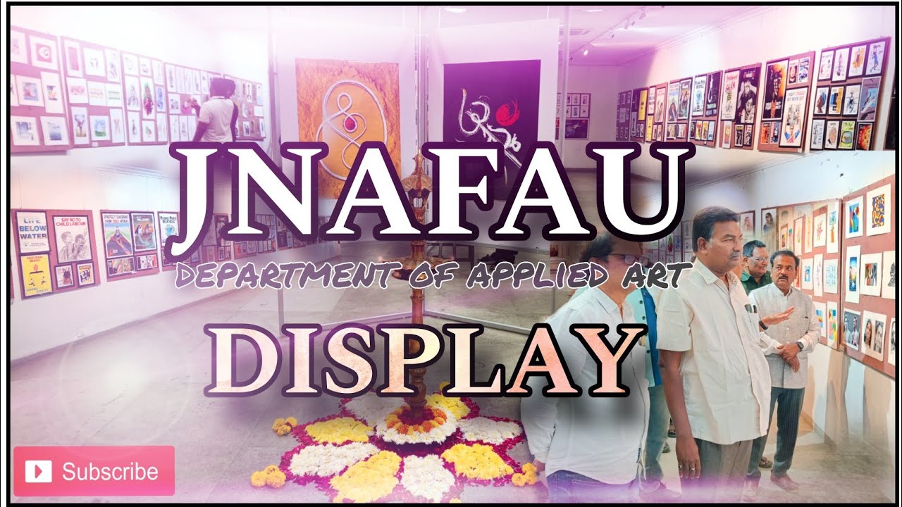 JNAFAU Applied art work display 2024 #artexhibition #jnafau - YouTube