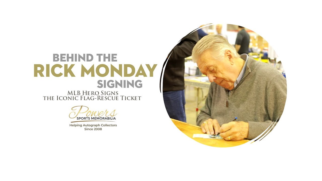 Behind the Rick Monday Autograph Signing: MLB Hero Signs the Iconic ...
