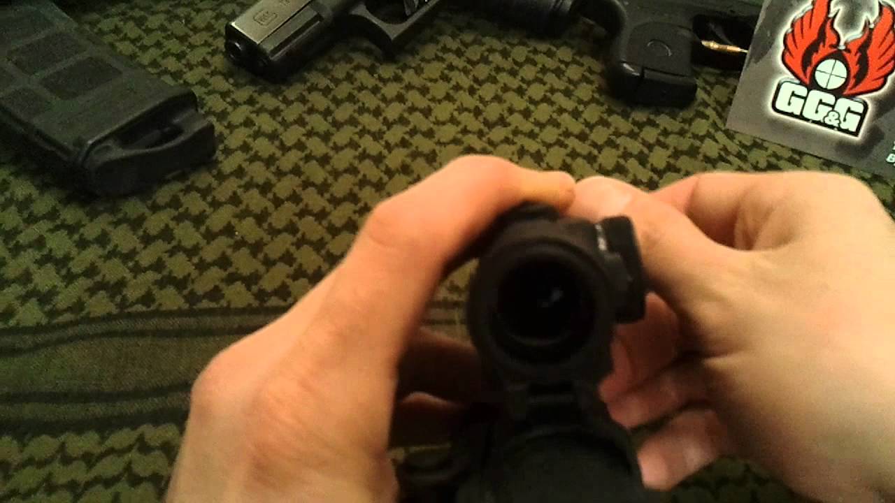 Aimpoint Micro T1 in GG&G ACCUCAM QD MOUNT - YouTube