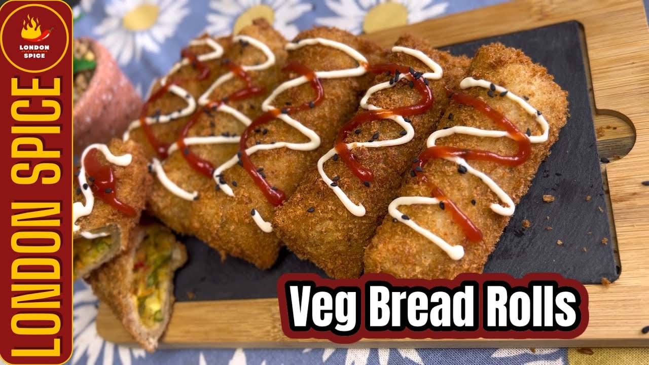 Vegetable Bread Rolls | How To Make Veg Bread Rolls| cheese and potato ...