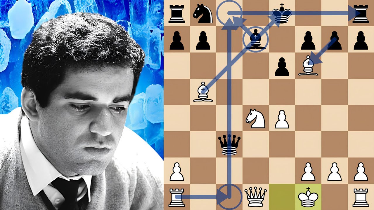 Kasparov breaks Icelandic Chess Champion's Vienna variation - YouTube