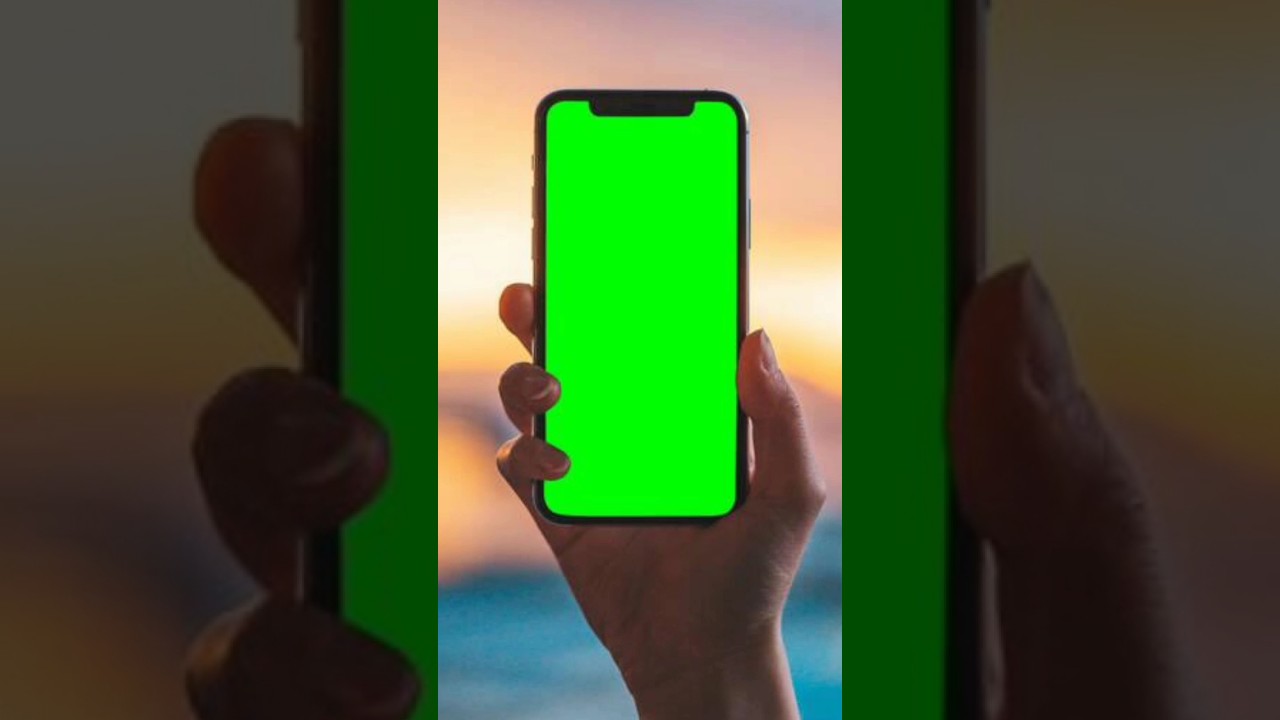 Hold the Cell Phone | Green Screen - YouTube