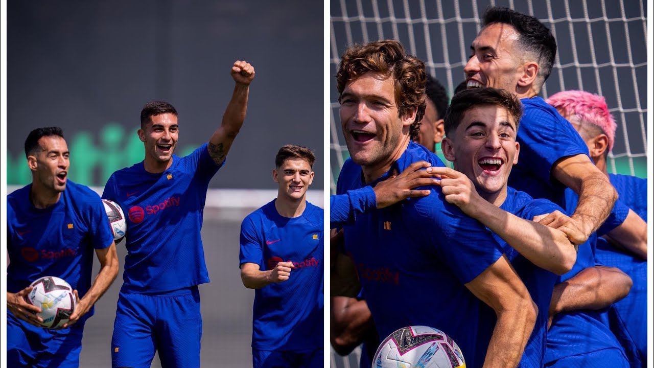 Fc Barcelona Training Today - YouTube
