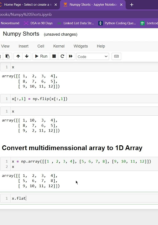 How To Convert Multi Dimensional Array To 1d Array In Numpy Youtube