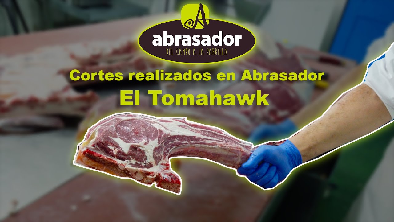 Corte y despiece de un Tomahawk de ternera añoja - YouTube