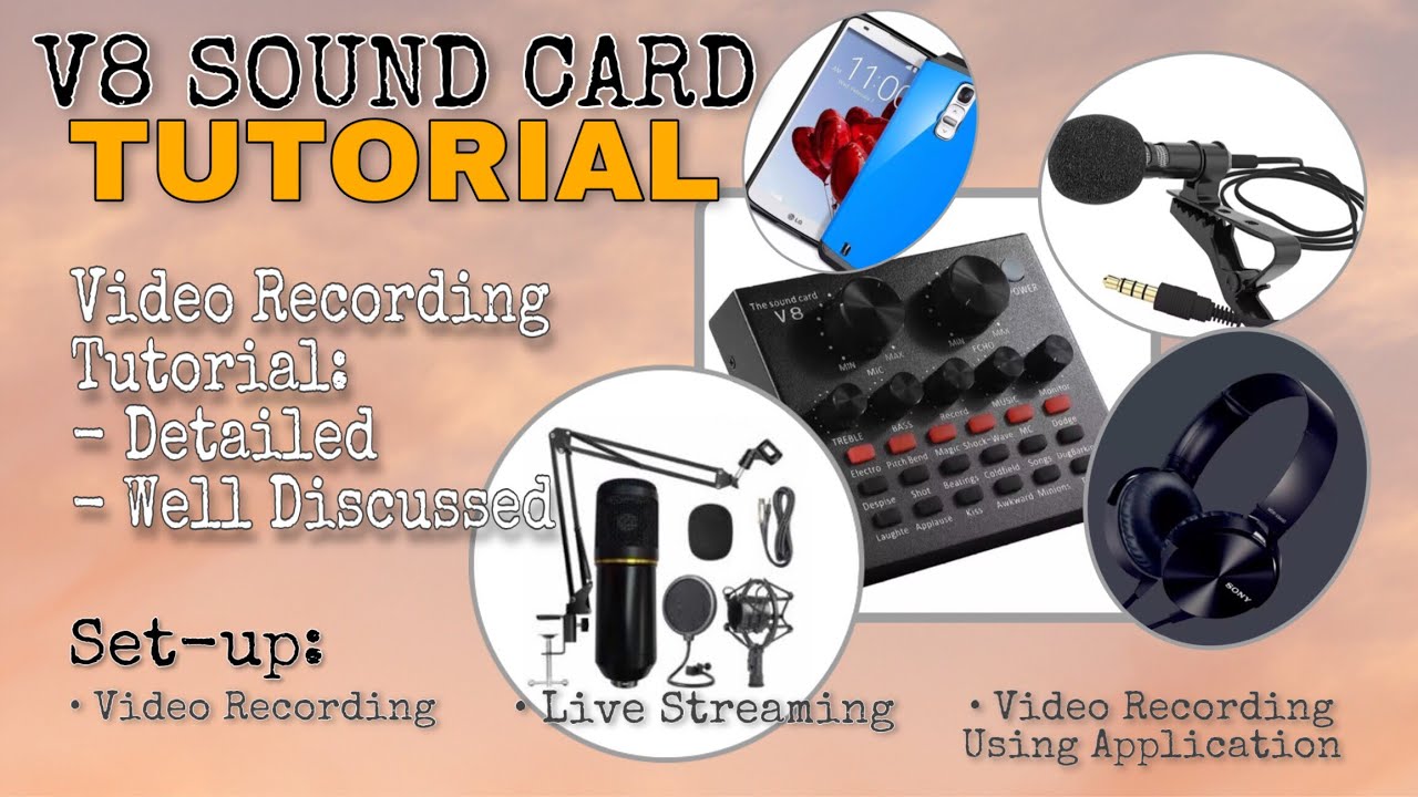 How to set-up V8 sound card w/ BM-800 mic | Tutorial | Complete video ...