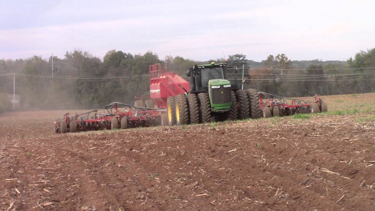 John Deere 9560R Seed Winter Wheat with a Horsch Anderson PS 60-15 Air ...