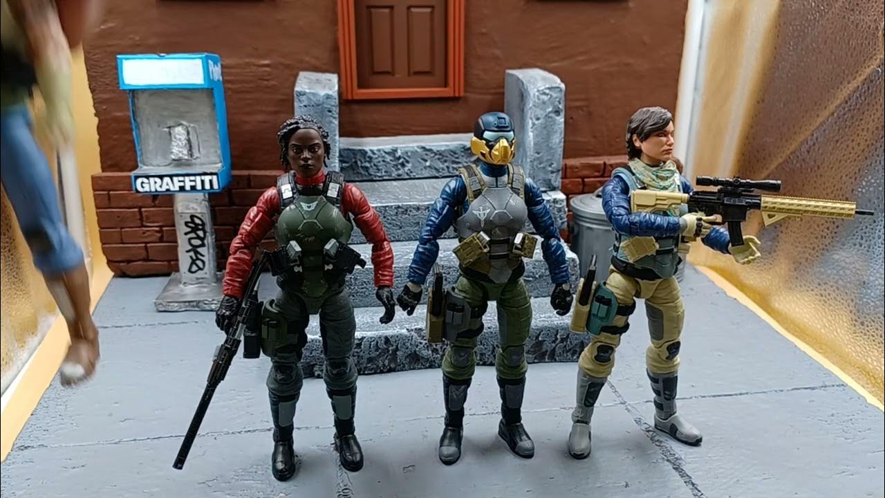 VALAVERSE ACTION FORCE SERIES 3 ALL FEMALE WAVE (STEEL BRIGADE)ACTION FIGURE REVIEW AAARRGGHH ...