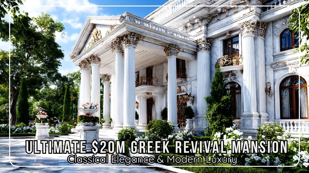 Inside the Ultimate $20M Greek Revival Mansion 🏛️ | Classical Elegance ...