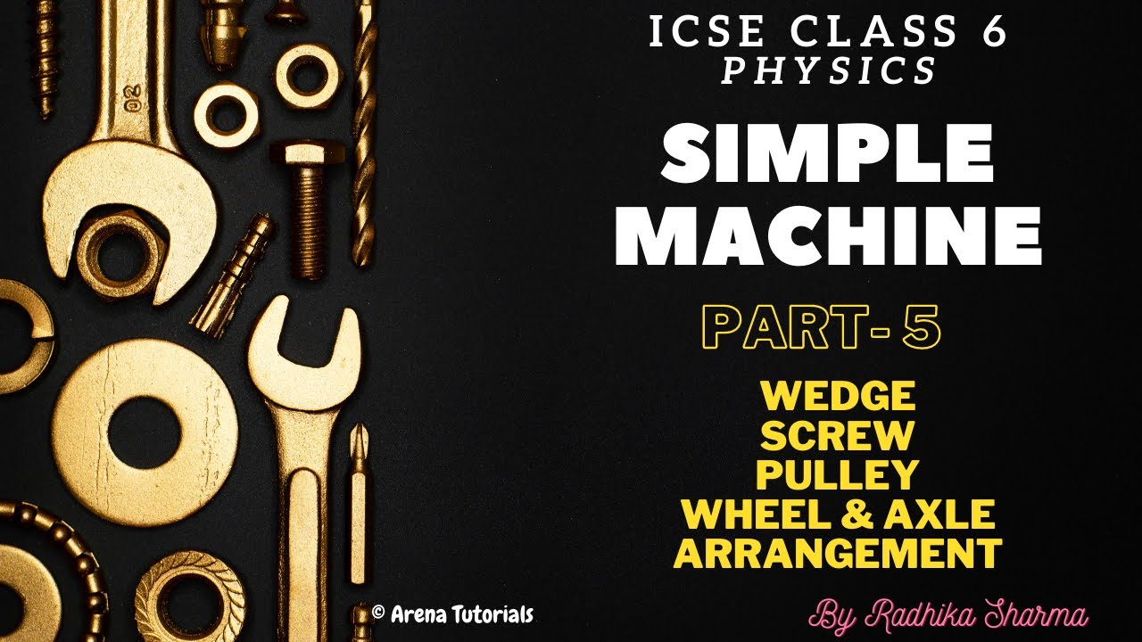 Simple Machine | ICSE CLASS 6 Physics | Part - 5 | WEDGE, SCREW, PULLEY ...