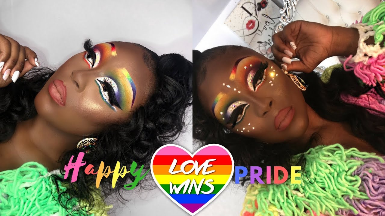 Drag Queen Rainbow Makeup Tutorial | LGBT| Love Wins - YouTube