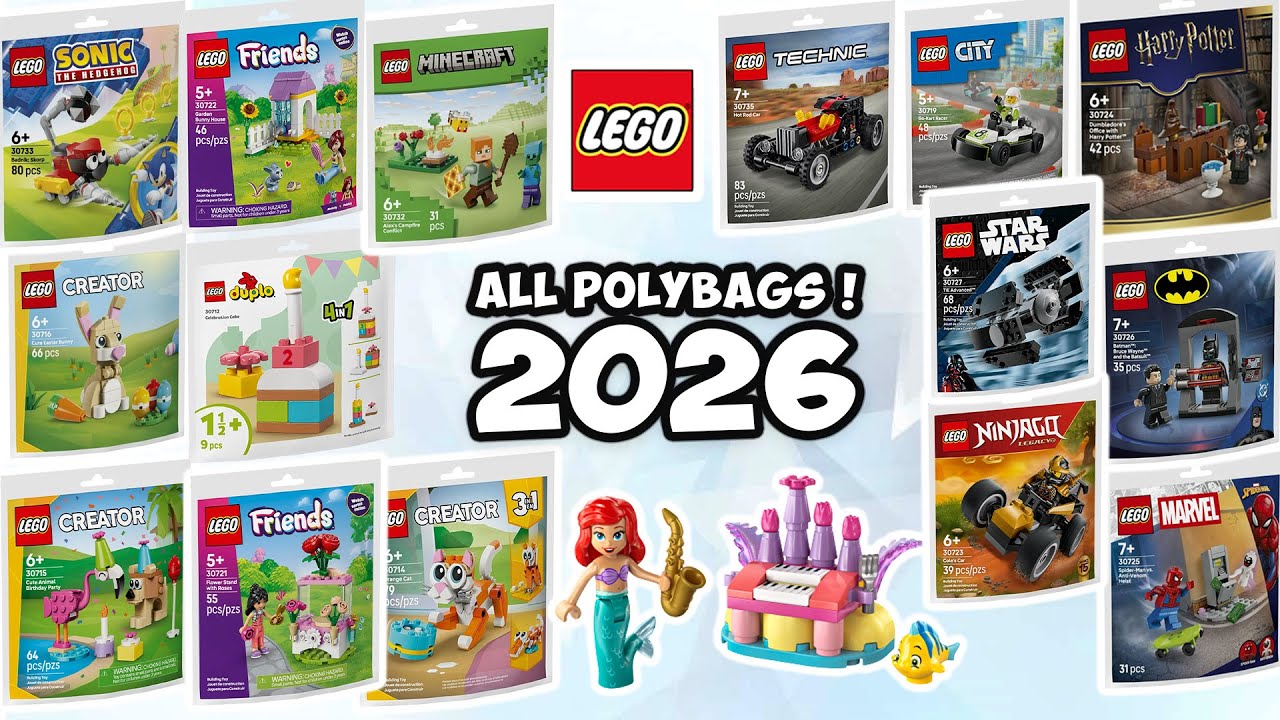 ALL LEGO NEW Polybags 2026 !!!! Everything you need to know !! - YouTube