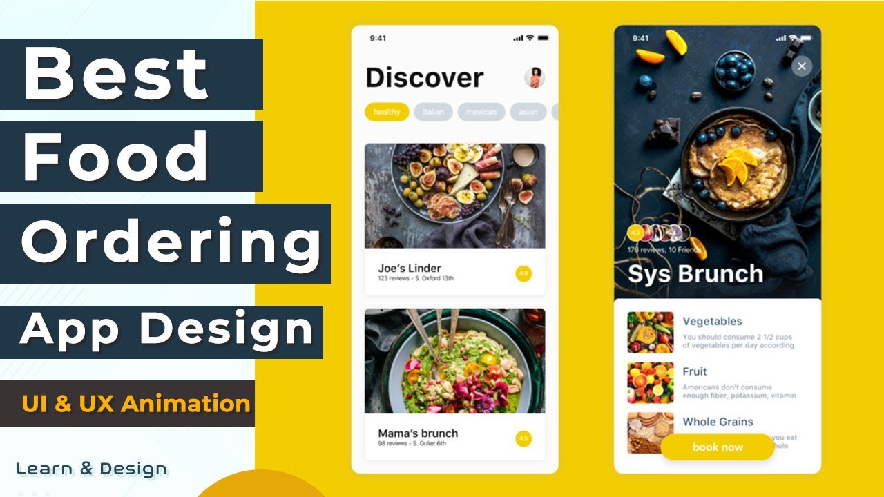 Food Ordering Mobile App Design | Best UI UX Inspiration in 2021 - YouTube