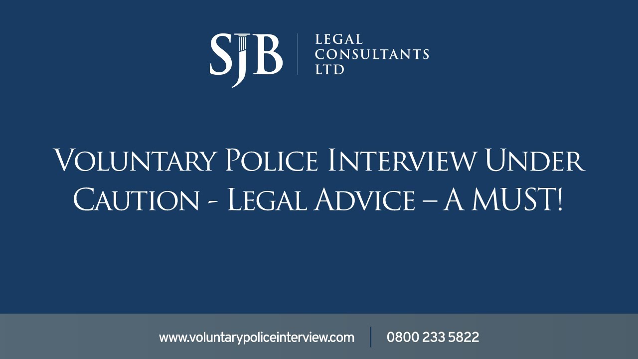 Do I require Legal Advice for a Caution Plus 3 Police Interview ...