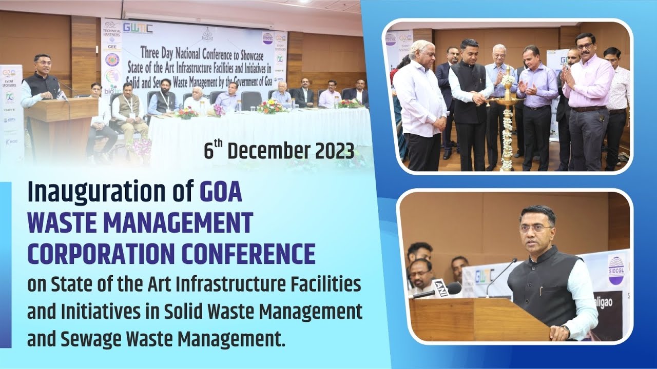 LIVE : Inauguration of Goa Waste Management Corporation Conference on ...