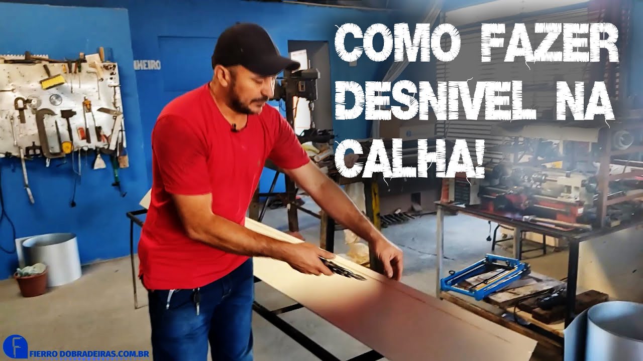 Como Fazer ("Queda/Desnível/Caimento") Numa Calha Dobrada com a F-37 ...