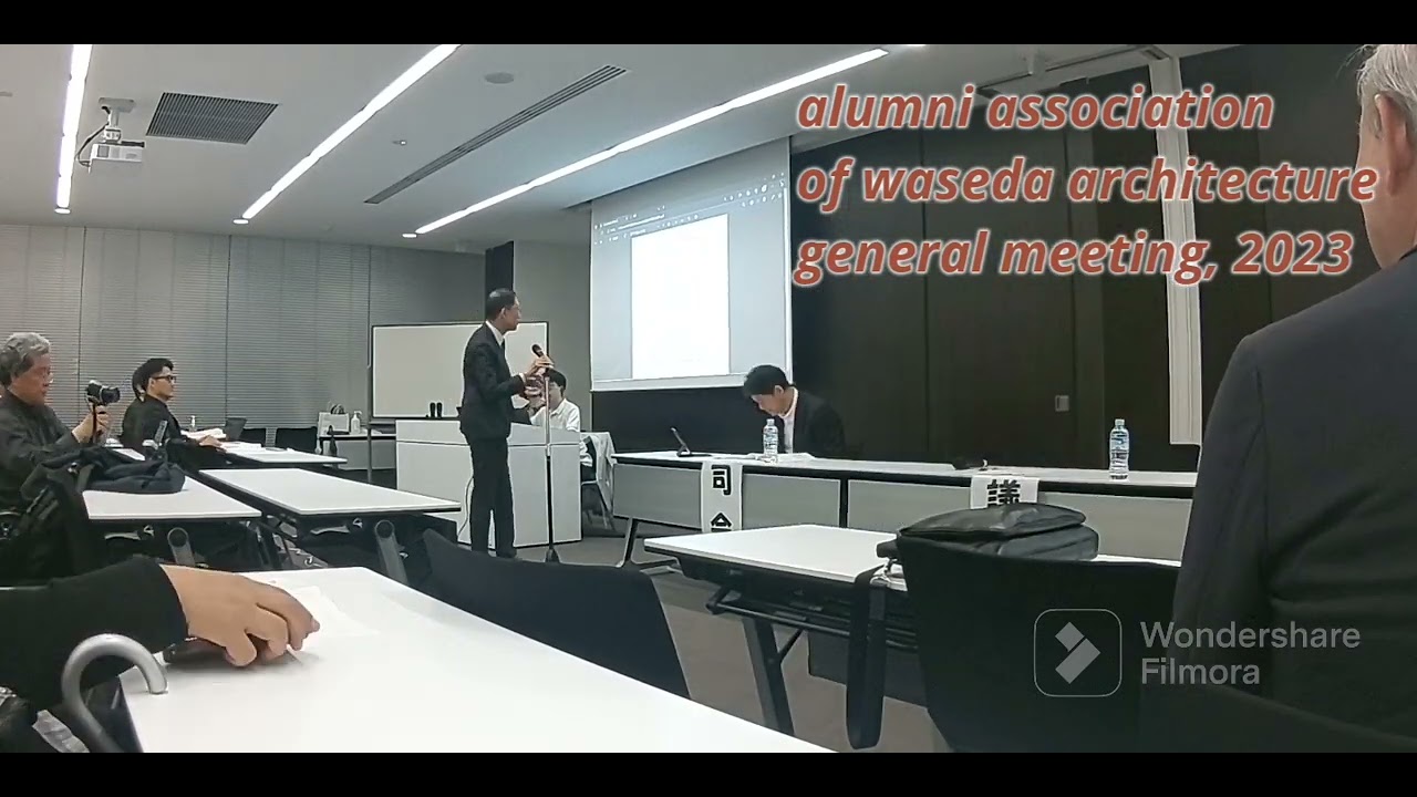 given awards on general meeting of alumni association of waseda ...