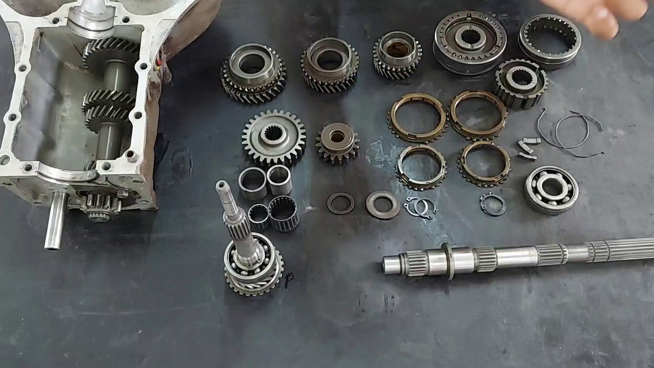 synchromesh gear box remove and explain part names (part-2) తెలుగు ...