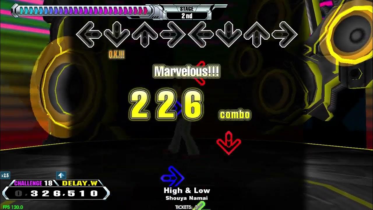 DDR / High & Low - DOUBLE CHALLENGE - YouTube