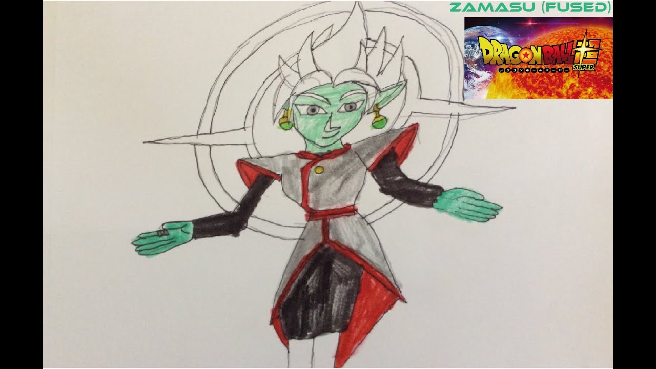 HOW to draw Zamasu (fused) - YouTube