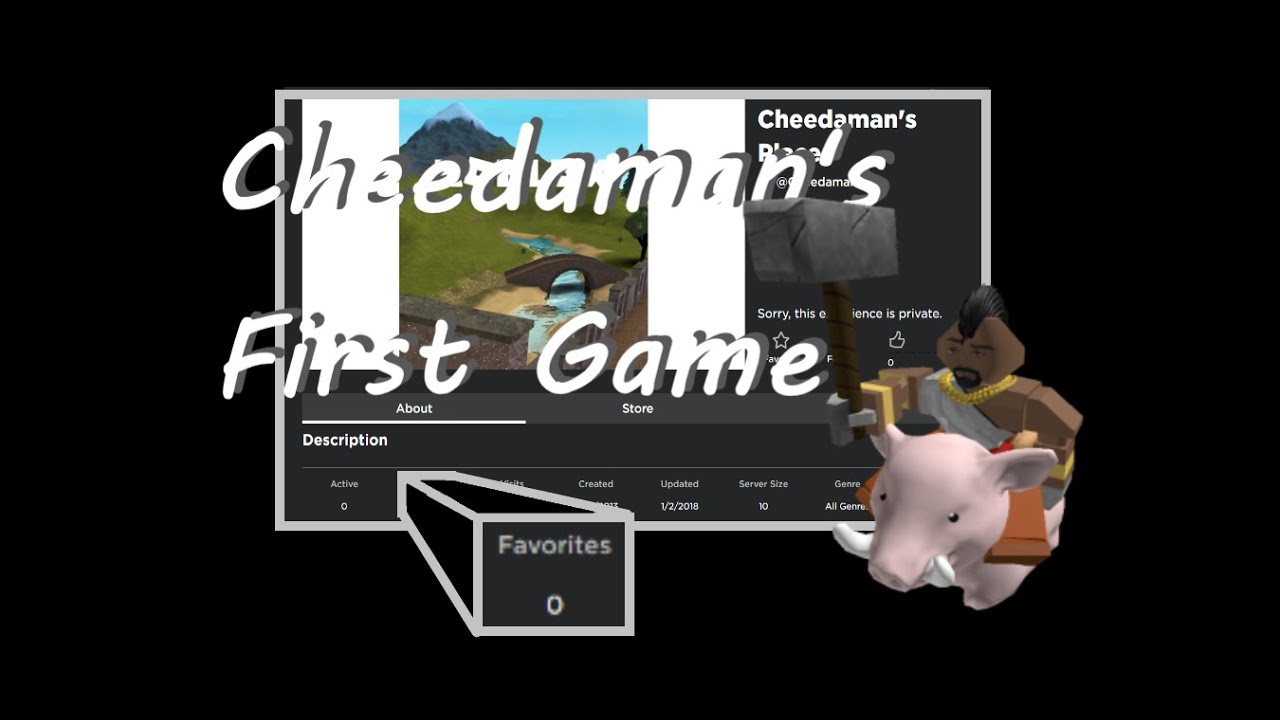 All Cheedaman's (Creator of BEAR) (Known) Private Games - YouTube