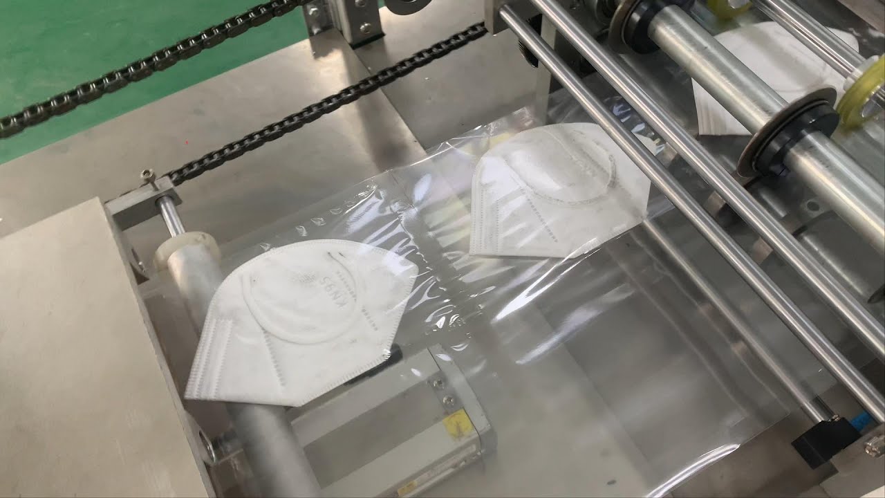 N95 disposable mask packaging machine automatic face mask packing ...