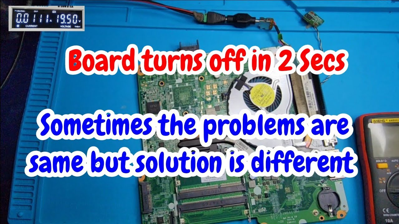 HP Pavilion i3-4th Gen | Board turns off in 2 seconds | not usual, a ...
