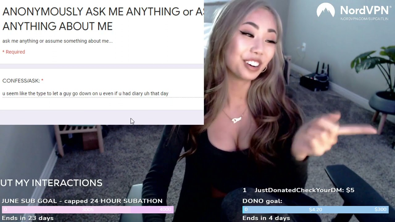 Supcaitlin reacts to guy going down on diary UH - YouTube