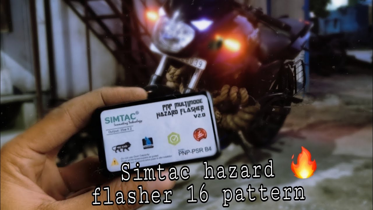 Simtac Hazard flasher || Pulsar 125 / 150 / 220 / 180 || Full Installation Plug and play no cut ...