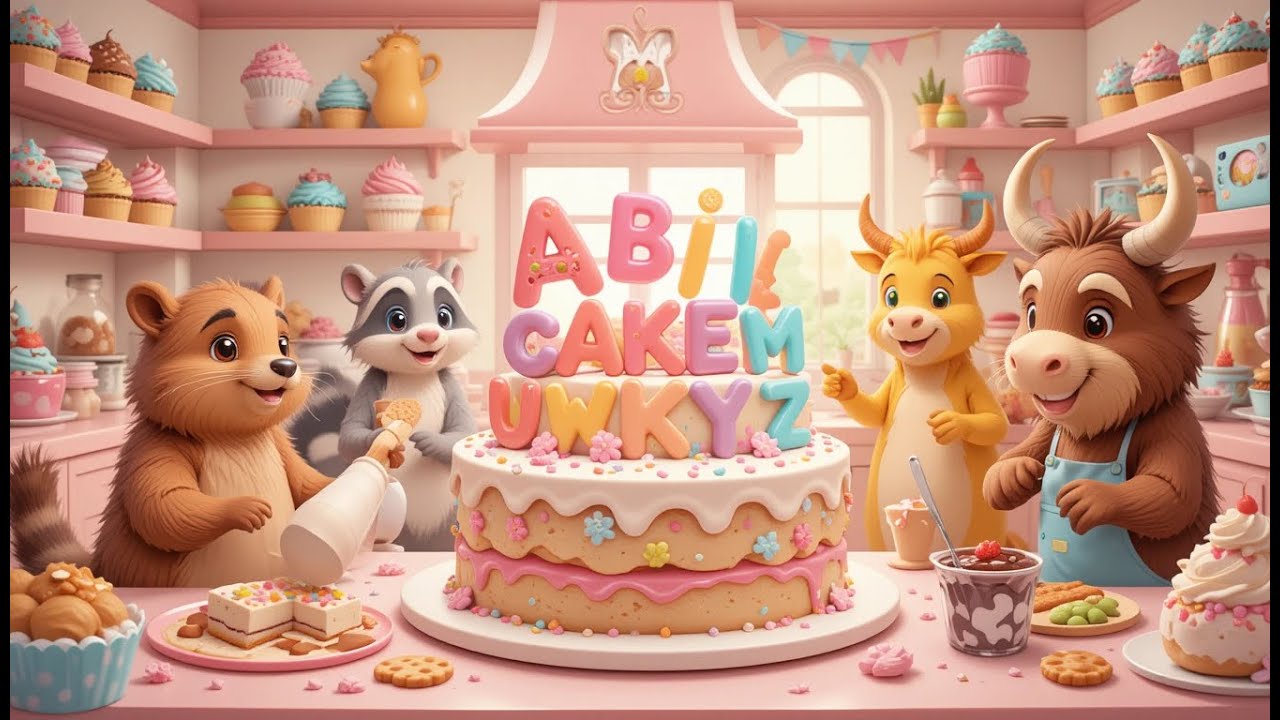 ABC Animal Bakers 🎂 | Fun Alphabet Song 🐾 with Cute Animals & Baking ...