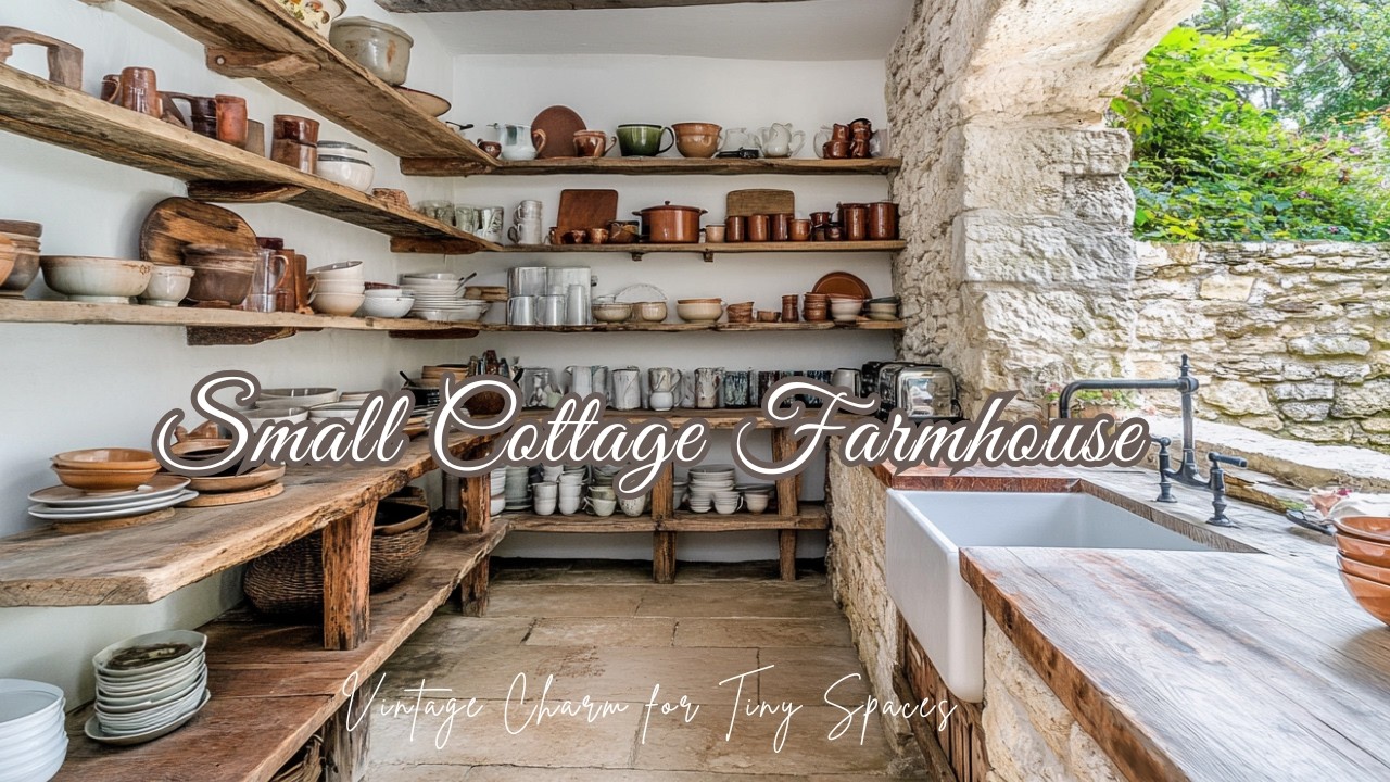 Small Cottage Farmhouse Decor: Vintage Charm for Tiny Spaces - YouTube