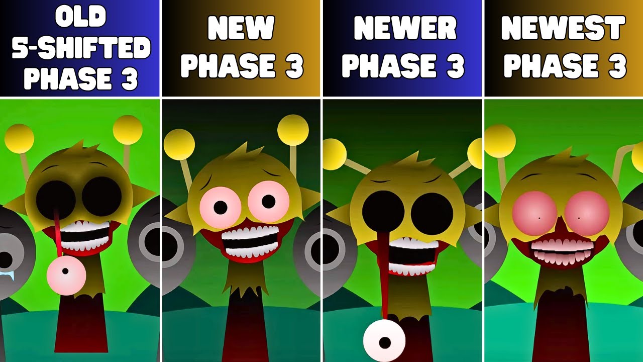 Sprunki 5-Shifted – Old Phase 3 VS New Phase 3 VS Newer Phase 3 VS ...