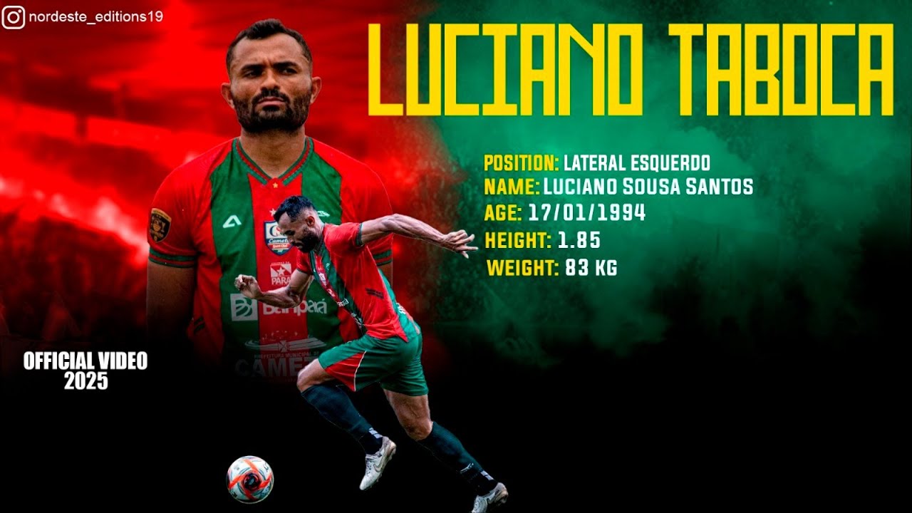 LUCIANO TABOCA - LATERAL ESQUERDO - 2025 - YouTube