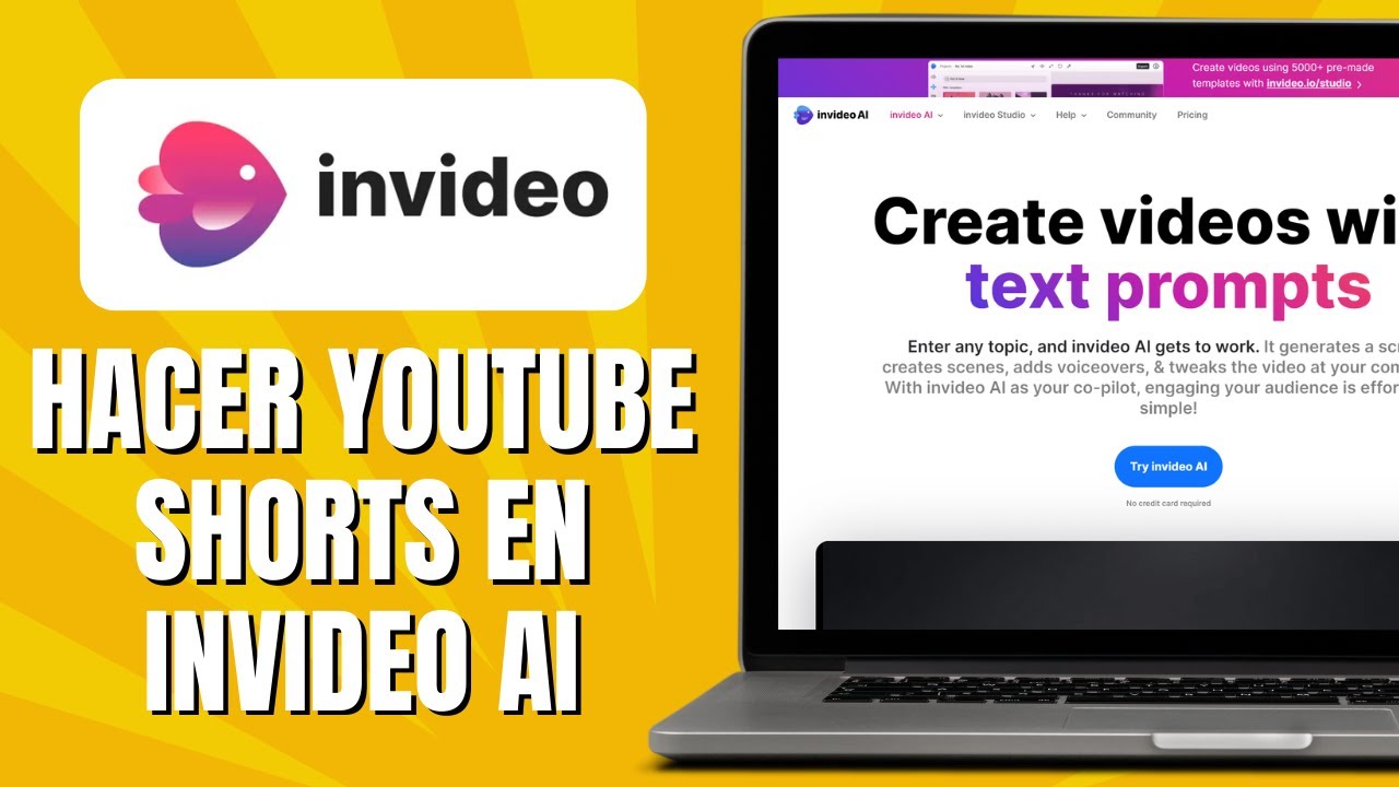Cómo HACER Un Youtube Shorts En INVIDEO AI - YouTube