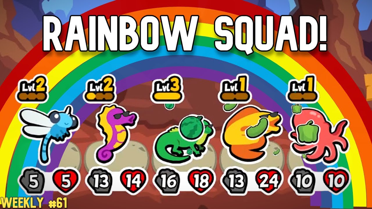 THE ULTIMATE RAINBOW SQUAD In Super Auto Pets! - YouTube