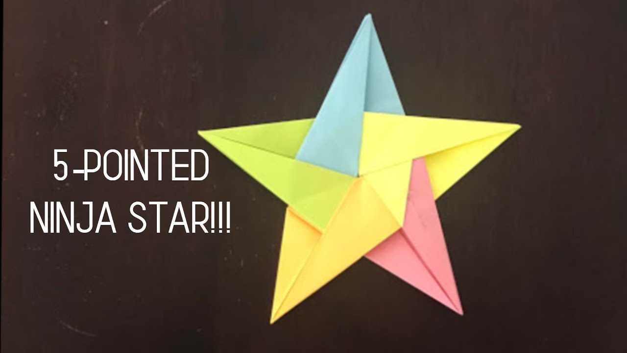 How To Make An Origami 5 Pointed Ninja Star How To Make An