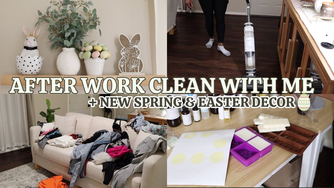 After Work Clean with Me! | Decor Updates | Weekly Cleaning Motivation ...