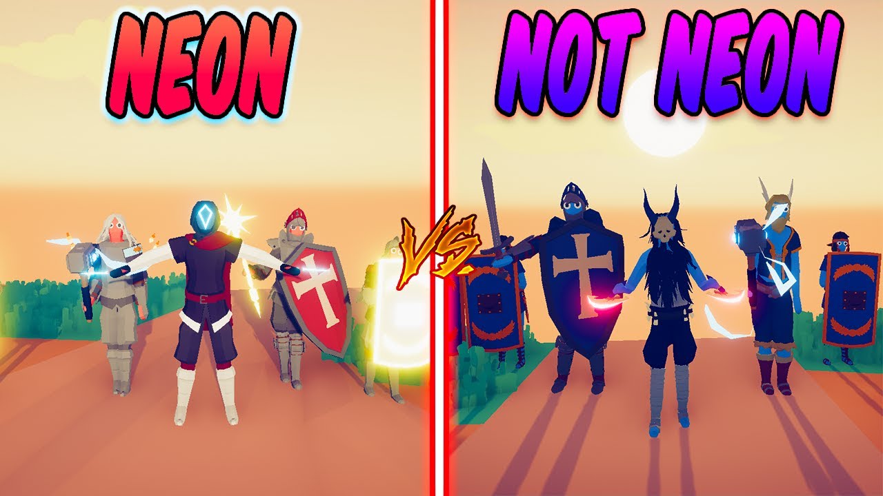 NEON TEAM vs NOT NEON TEAM | TABS - Totally Accurate Battle Simulator ...