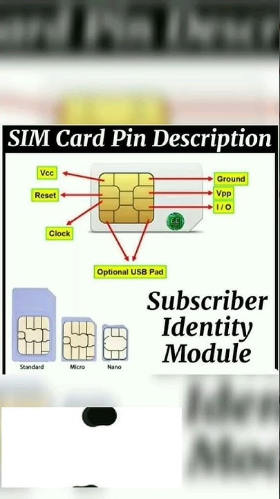 SIM card pinout #akexperiment #electronic #pinout #simcard # ...