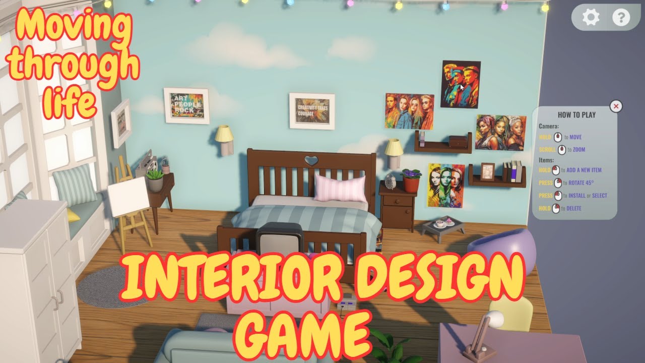 Trying a new interior design game. Moving through life - YouTube