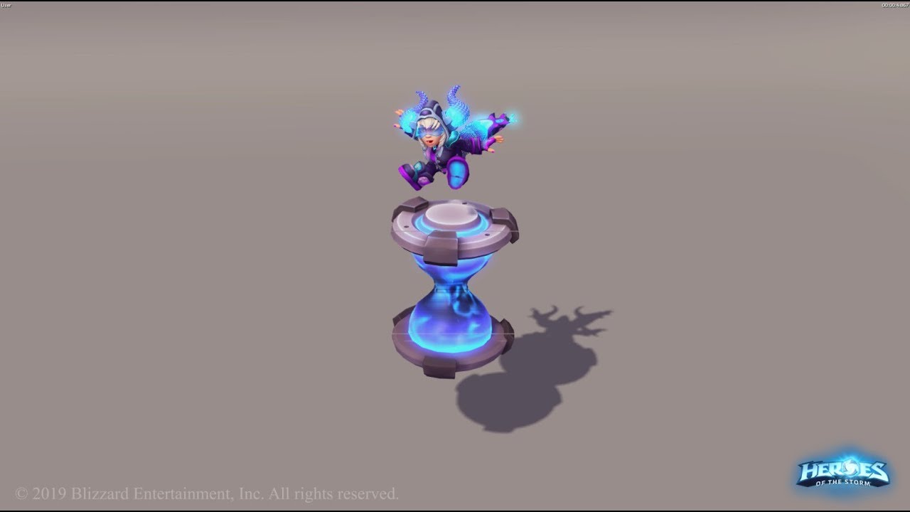 Heroes of the Storm - Techno Vandal Chromie Hearth Animation - YouTube