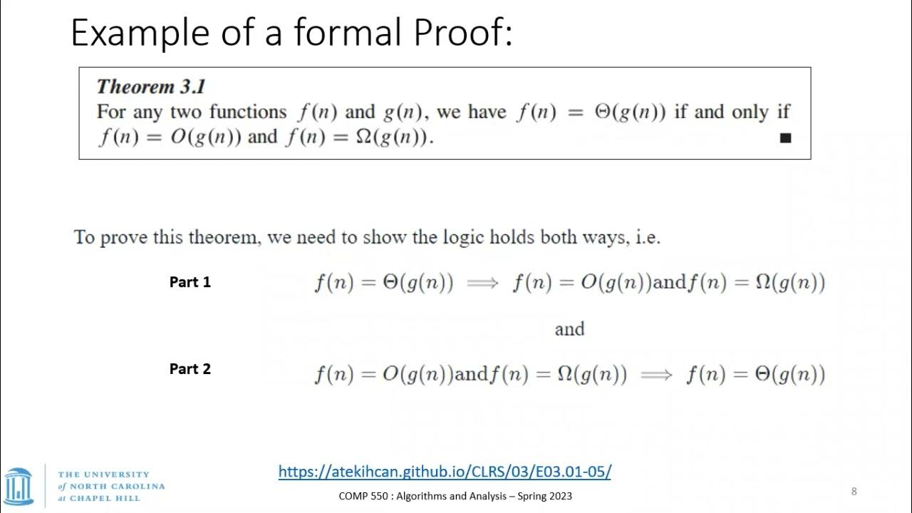 Unc Algorithms And Analysis S23 Lecture 3 Merge Sort And Loop Invariants Youtube
