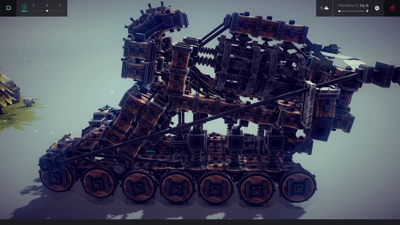 Besiege creation showcase: Wooden Battle Truck - YouTube